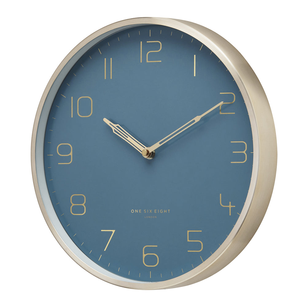 LILY Dusty Blue 30cm Wall Clock - One Six Eight London