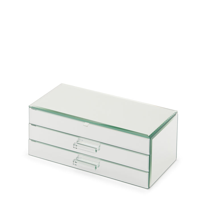 GABRIELLA Mirror Large Jewellery Box | Large Mirror Lid Jewellery Box ...