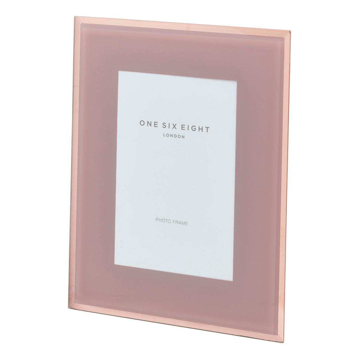 CLARA 7 x 5 Dusty Rose Glass Photo Frame - One Six Eight London